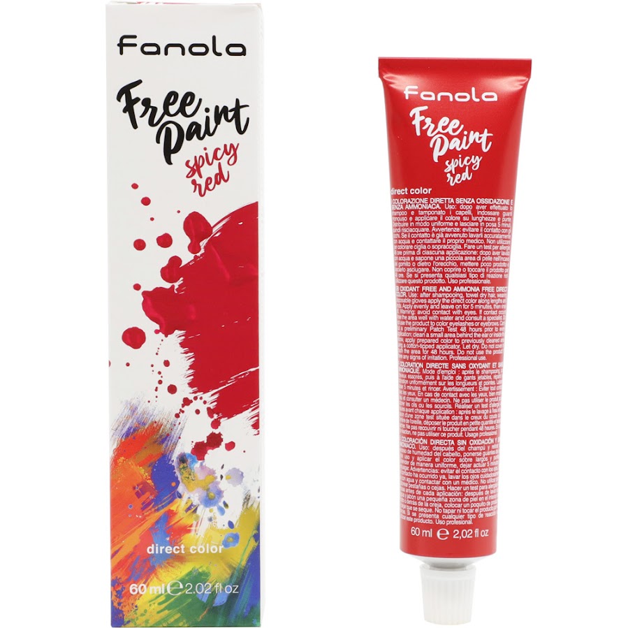 Fanola Free Paint Spicy Red-Direct Color 60ml | Costaline Hair and ...