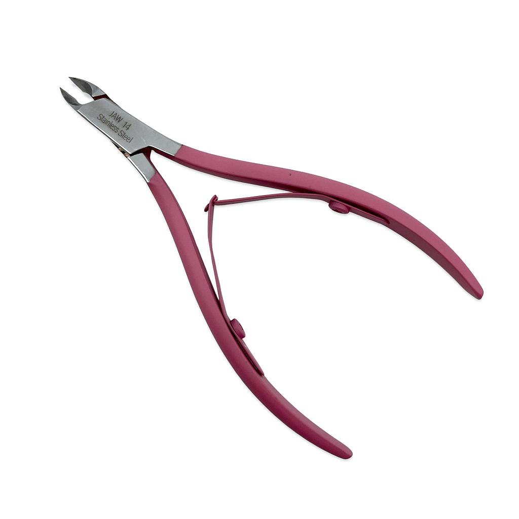 Teze Cuticle Nipper Pink Handle | Costaline Hair and Beauty Supplies